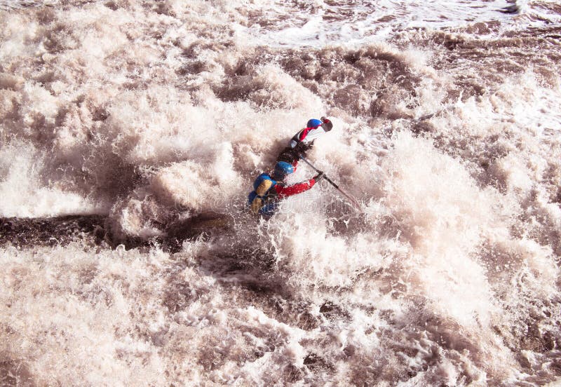 Toned Image Team People Struggling with the River Stock Photo - Image ...
