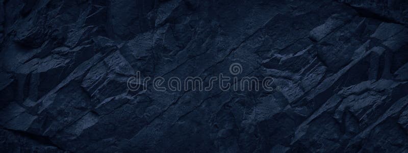 Volumetric Rock Texture with Cracks. Black Stone Background with Copy ...