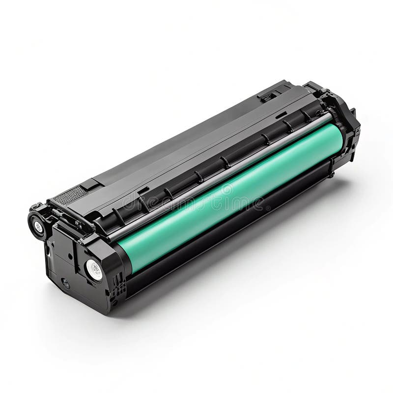 Toner Cartridge on White Background Stock Illustration - Illustration ...