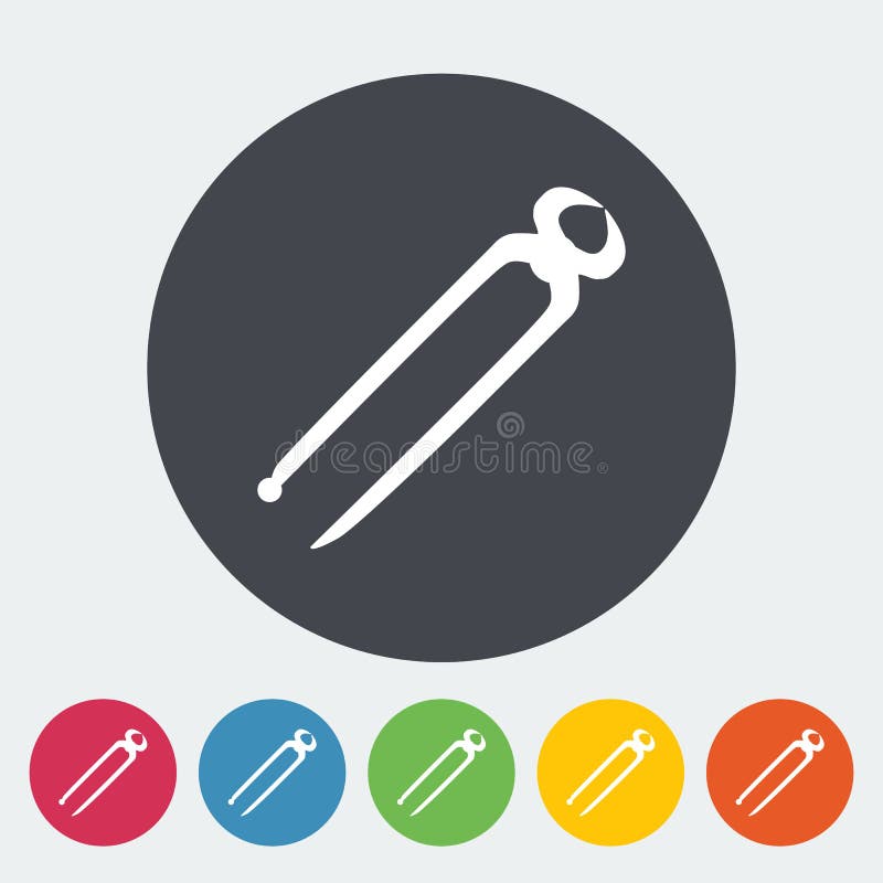 Tong vintage stock vector. Illustration of tool, symbol - 90298587