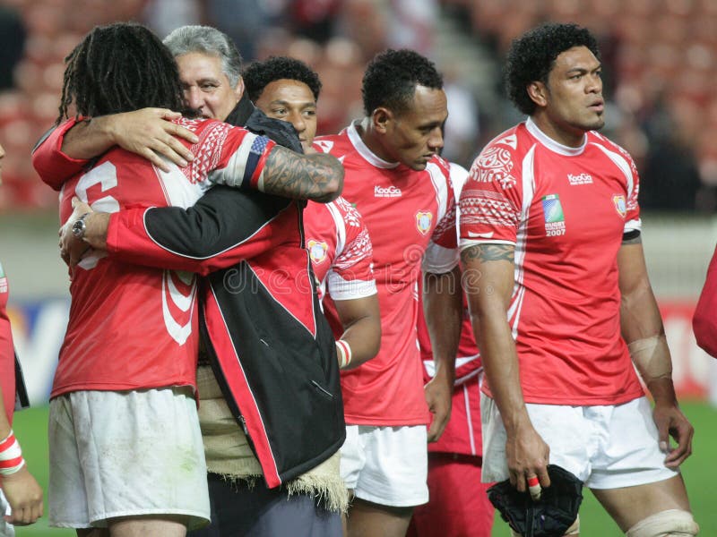 Tonga Rugby Player with Ball Editorial Image - Image of effort, group ...