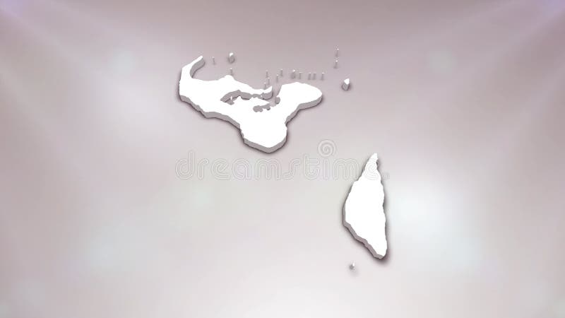 Tonga Country 3D Map Intro on White Background Stock Footage - Video of ...