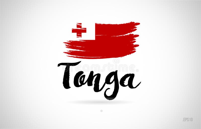 Tonga Country Flag Concept with Grunge Design Icon Logo Stock Vector ...