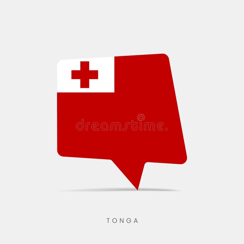 Tonga Flag Bubble Chat Icon Stock Vector - Illustration of translation ...