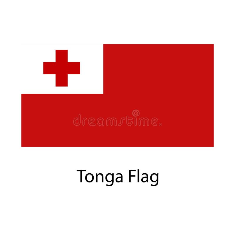 Tonga Flag Hand Drawing Illustration Vector Based Drawing Stock Vector ...