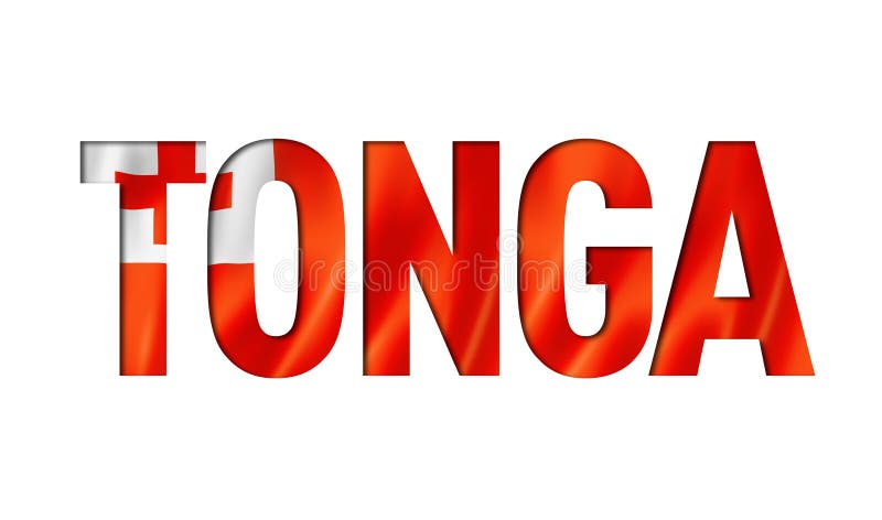 Tonga flag text font stock illustration. Illustration of country ...