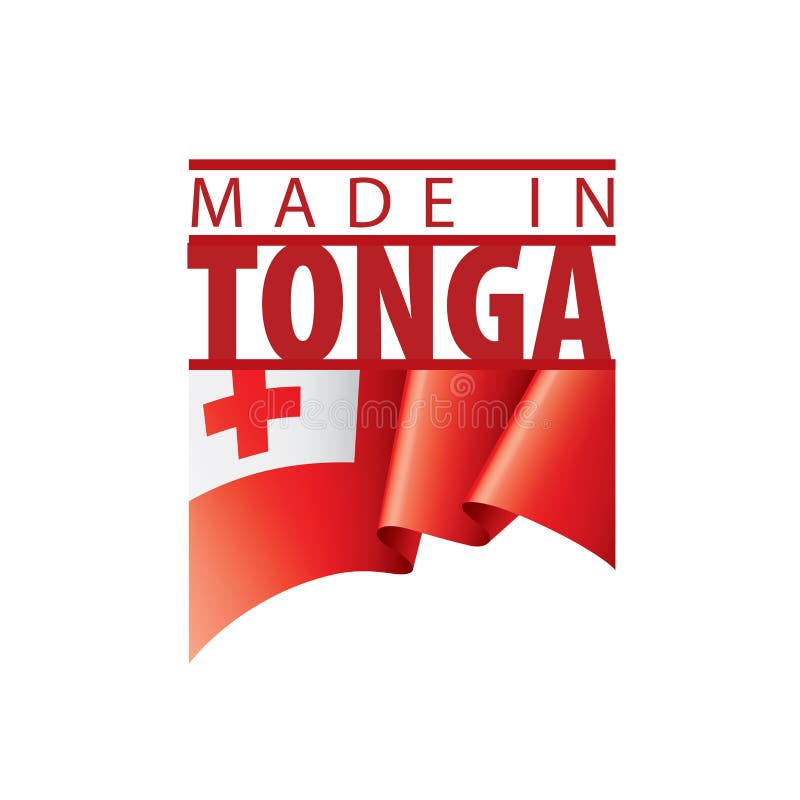 Tonga Flag, Vector Illustration on a White Background. Stock Vector ...