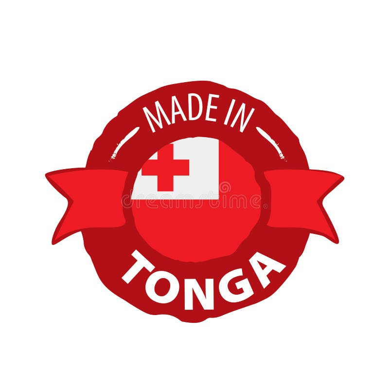 Tonga Flag, Vector Illustration on a White Background. Stock Vector ...