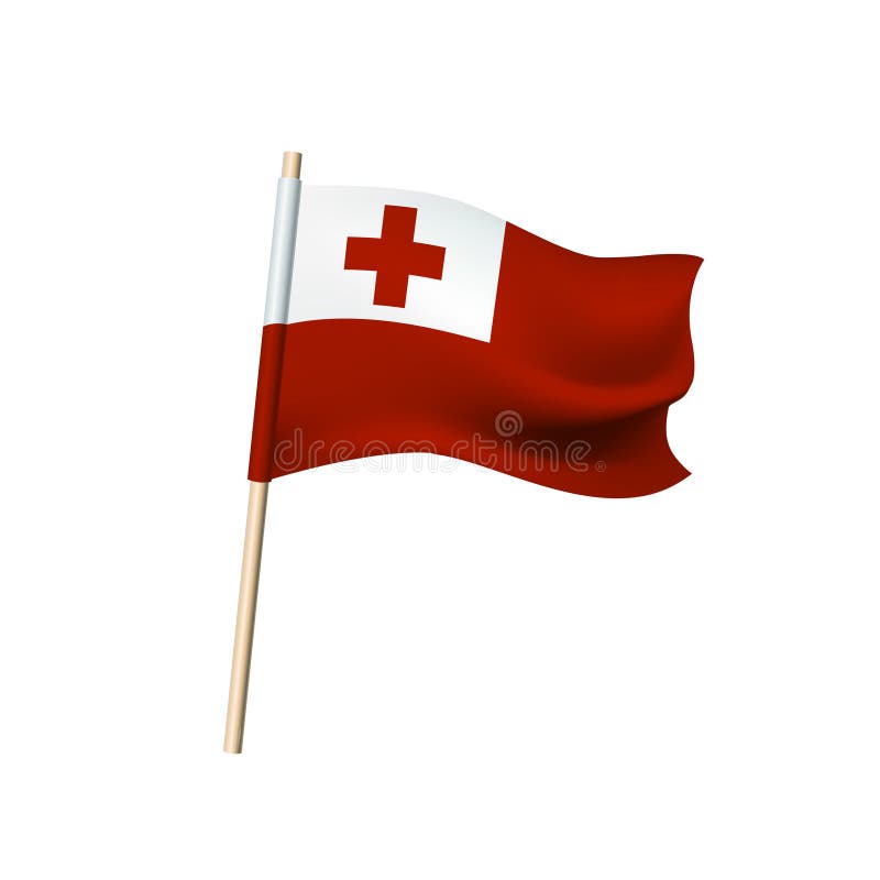 Tonga flag icon stock illustration. Illustration of icon - 112471482