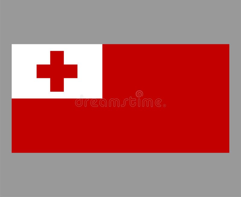 Tonga Flag National Oceania Emblem Symbol Icon Vector Stock Vector ...