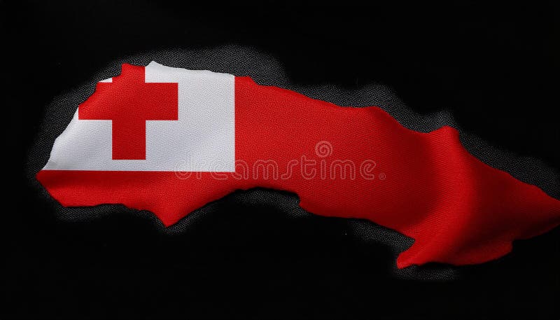 Tonga Map and Flag. stock illustration. Illustration of flag - 353675234