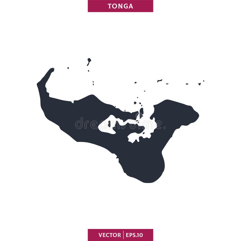 Tonga Detailed Editable Map Stock Vector - Illustration of tonga ...