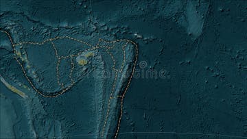 Tonga Plate - Boundaries. Wiki Map Stock Illustration - Illustration of ...