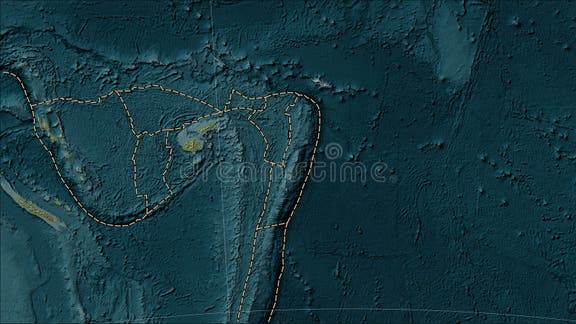 Tonga Plate - Boundaries. Wiki Map Stock Illustration - Illustration of ...