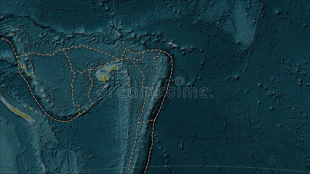 Tonga Plate - Boundaries. Wiki Map Stock Illustration - Illustration of ...