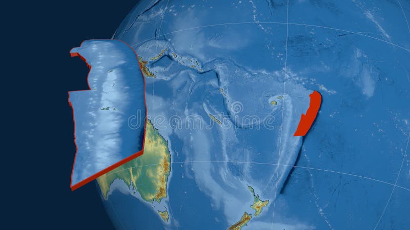 Tonga Plate Presented - Relief Stock Illustration - Illustration of ...