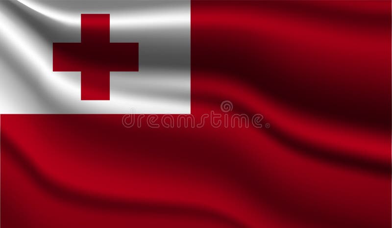 Tonga Flag with Infographic Design Isolated on Dot World Map Stock ...