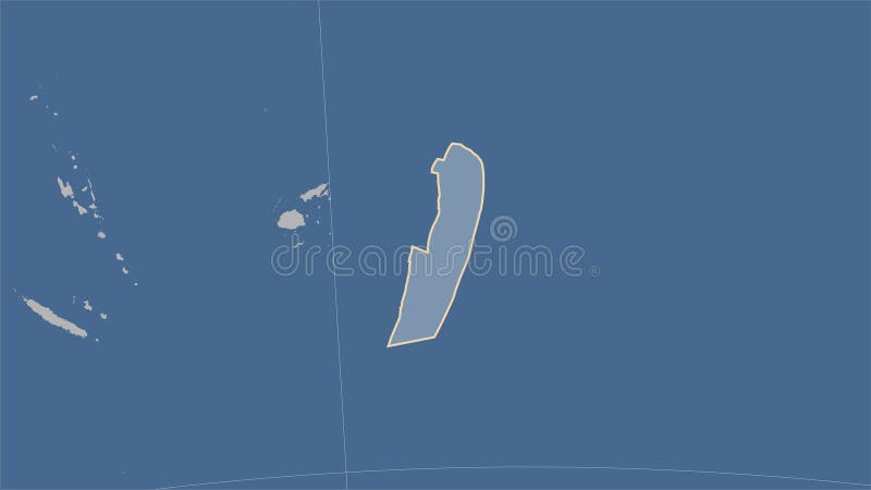 Tonga Tectonic Plate. Contour Map Stock Illustration - Illustration of ...