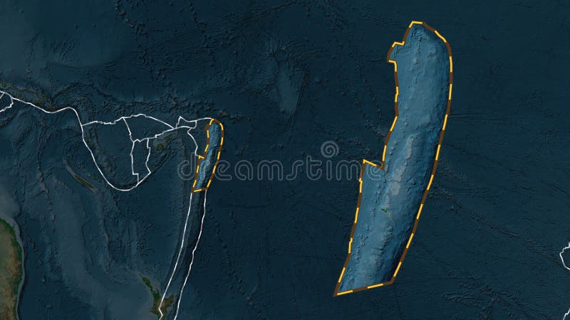 Tonga Plate Extracted. Fahey. Physical Stock Illustration ...