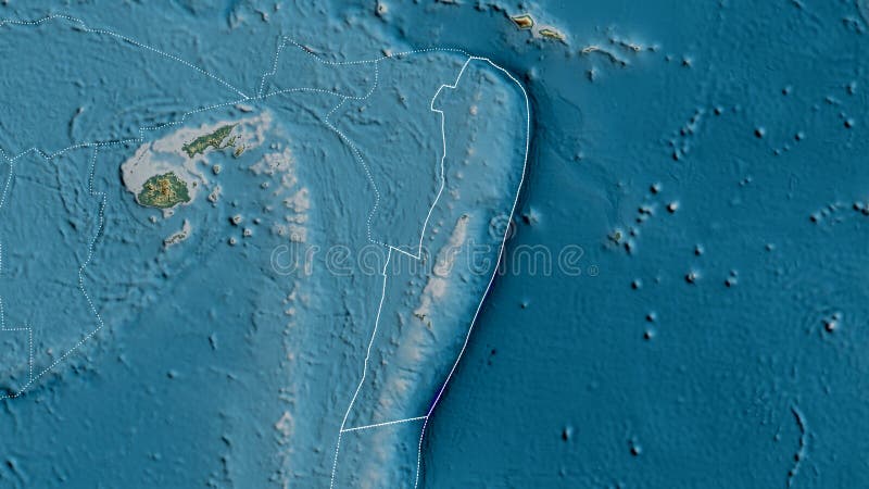 Tonga Tectonic Plate. Wiki Map Stock Illustration - Illustration of ...