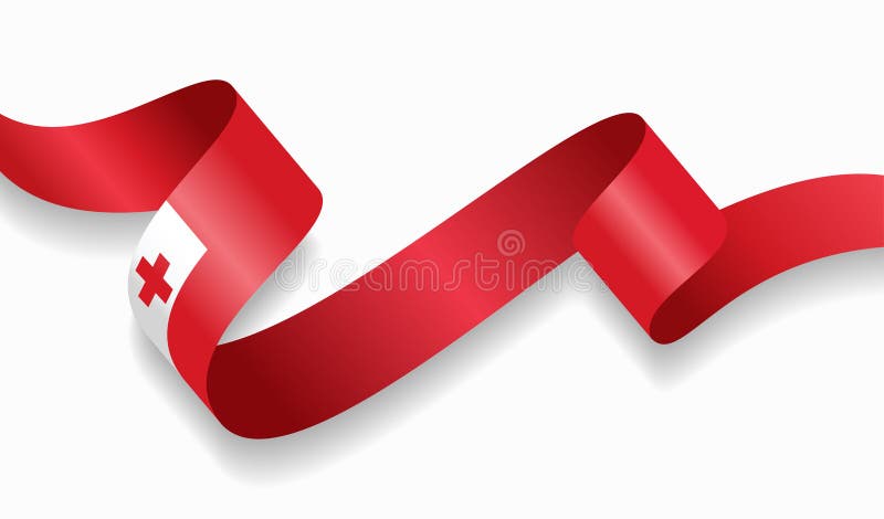 Tongan Flag Wavy Abstract Background. Vector Illustration. Stock Vector ...