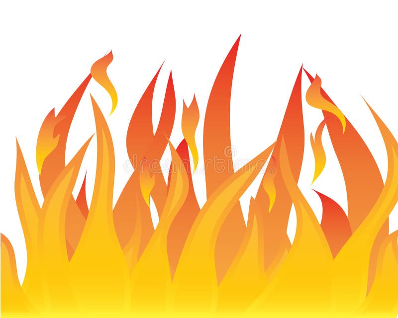 Tongen van vlammen vector illustratie. Illustration of elementen - 8313371