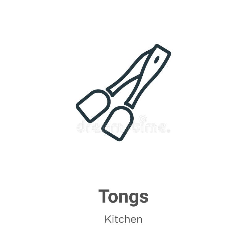 Tongs Outline Stock Illustrations – 1,704 Tongs Outline Stock ...