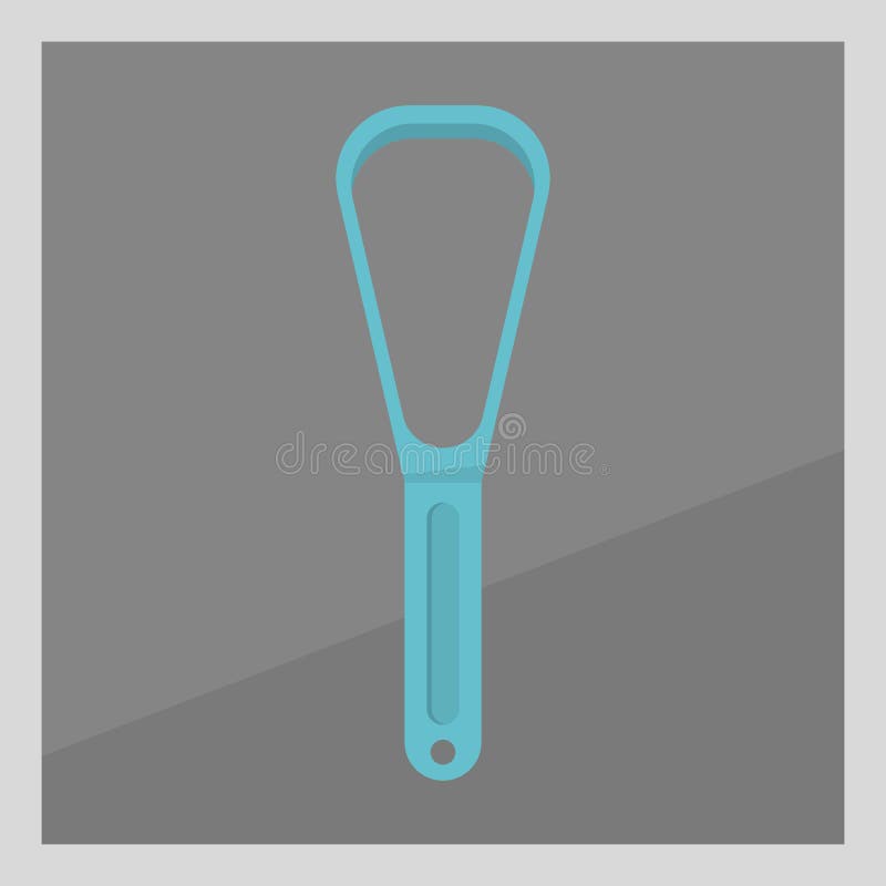 Tongue Cleaner. Vector Illustration Decorative Design Stock Vector ...