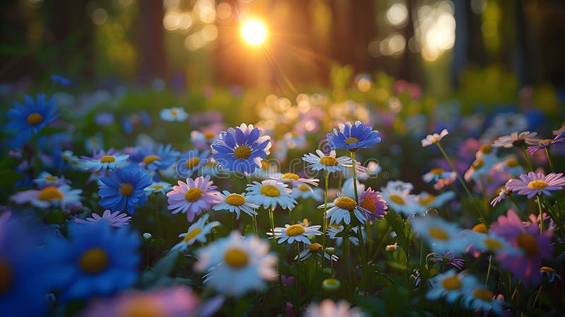 Toning Design Spring Nature, Sun Plants Stock Photo - Image of flower ...