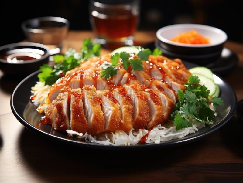 Tonkatsu, Japanese Pork Cutlet, Crispy and Savory Stock Image - Image ...