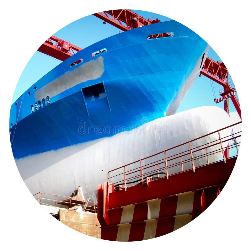 Tonnage Steel Ship is Under Construction in Shipyard, Shipbuilding ...