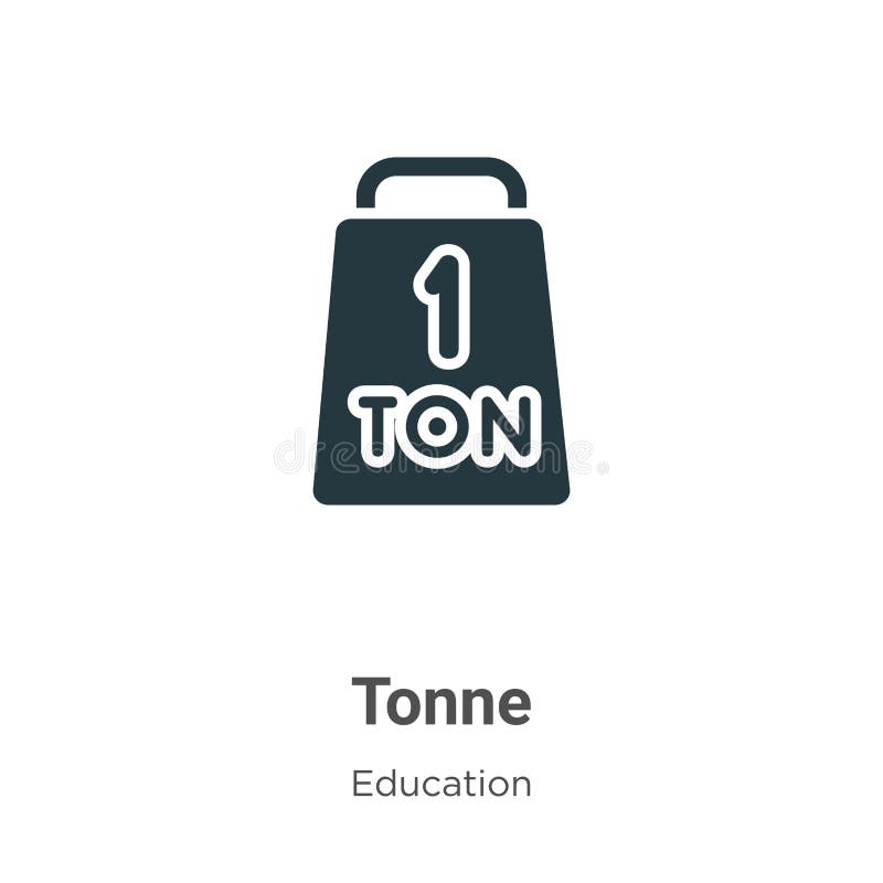 Tonne Icon in Trendy Design Style. Tonne Icon Isolated on White ...