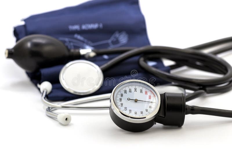 Tonometer, Blood Pressure Measuring Instrument on a White Isolated ...