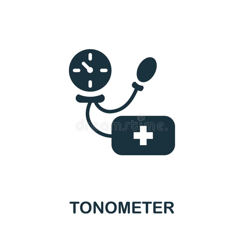 Tonometer Icon. Simple Element from Digital Health Collection. Creative ...