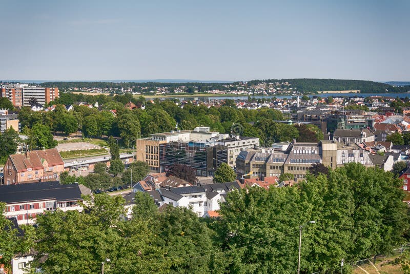 Tonsberg by day panorama editorial photography. Image of destinations ...