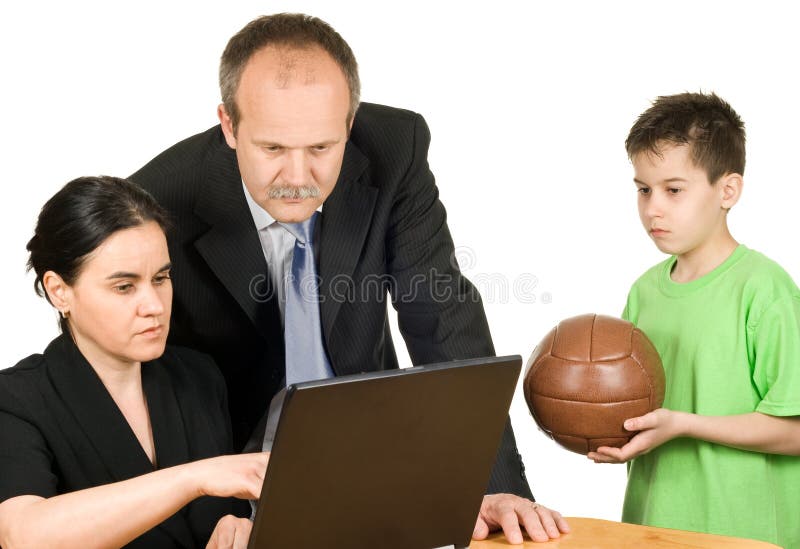 Too busy parents stock image. Image of business, work - 14509285