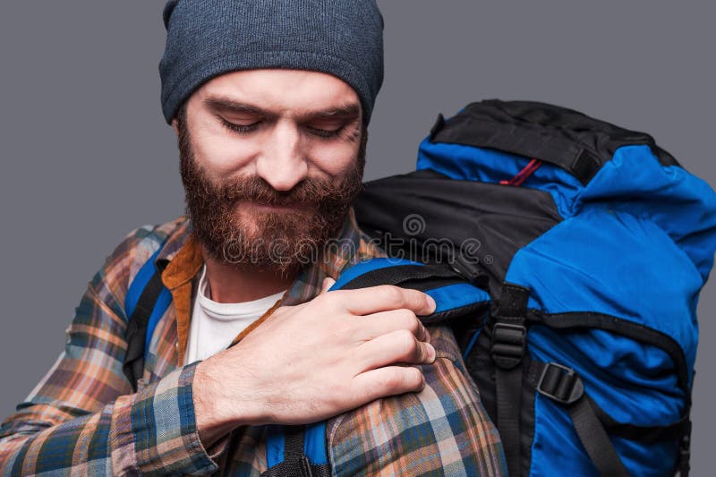 Man Carrying Heavy Backpack Stock Photos - Free & Royalty-Free Stock ...