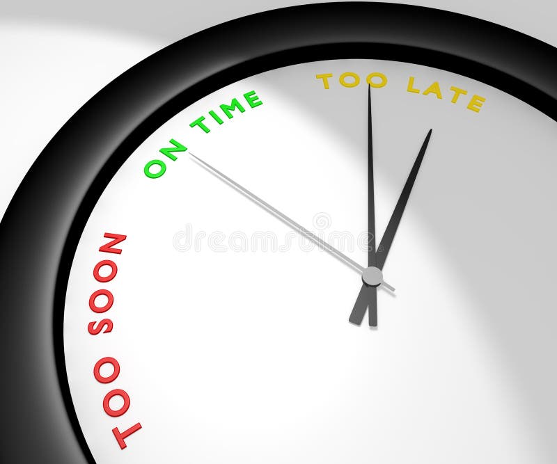 Too Late stock illustration. Illustration of advance - 24863157