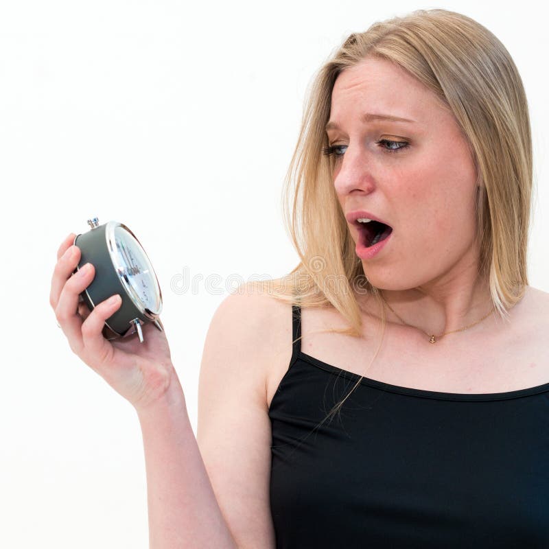Hurried woman stock image. Image of emergency, minutes - 37722319