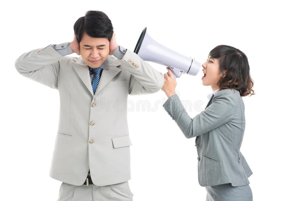 Too loud stock image. Image of adult, aloud, coworker - 27261853