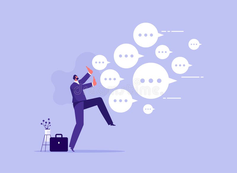 Too Many Messages or Spam Concept Stock Illustration - Illustration of ...