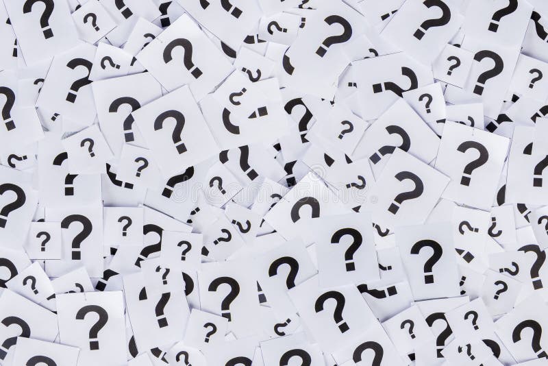 Too many question marks stock photo. Image of confusion - 37673086