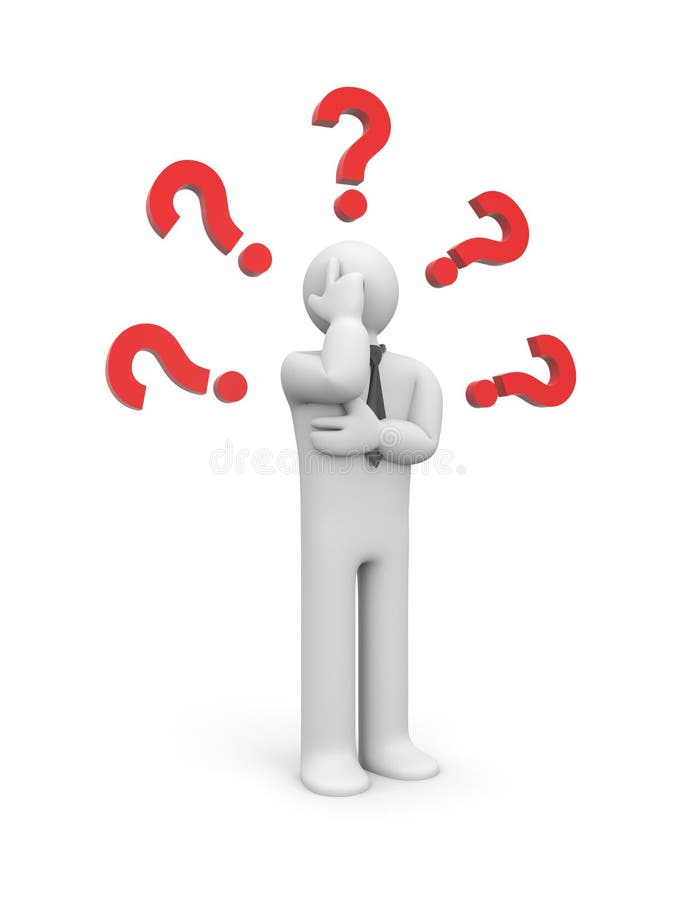 Too many questions stock illustration. Illustration of business - 27095241