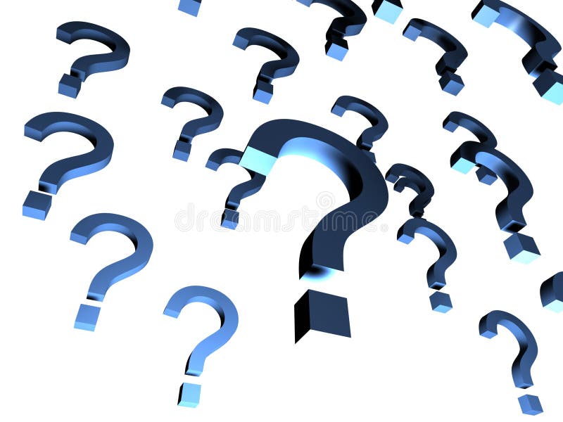 3d question marks stock illustration. Illustration of design - 3544982