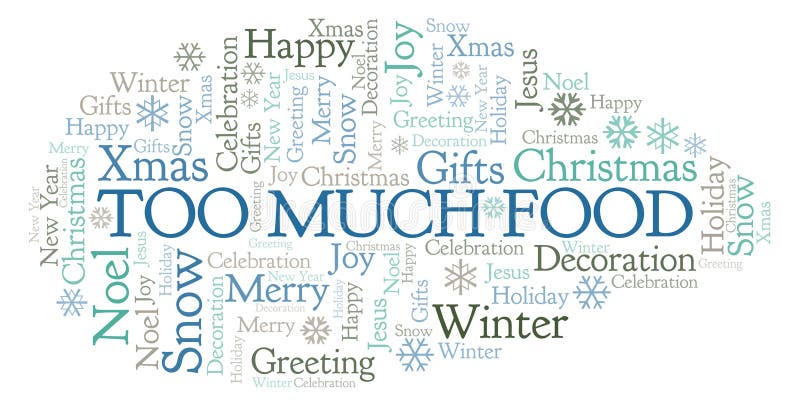 Too Much Food word cloud stock illustration. Illustration of cloud ...