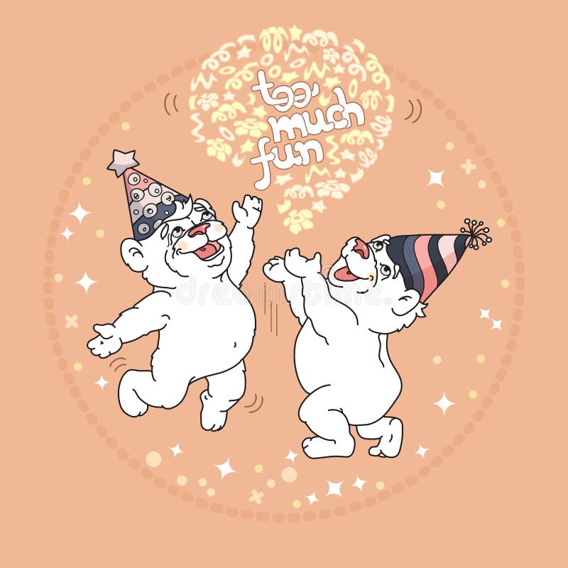 Too much fun stock illustration. Illustration of male, drunken - 54701