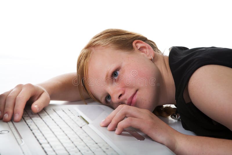 Too much learning stock photo. Image of isolated, teenager - 10198054