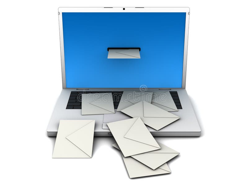 Too much post stock illustration. Illustration of spam - 9986297