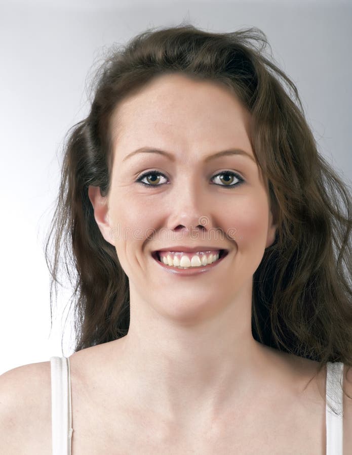 Too much smile stock photo. Image of pretty, profile - 10924668