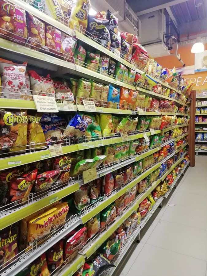 Too Much Snacks Blur in the Supermarket Editorial Photography - Image ...